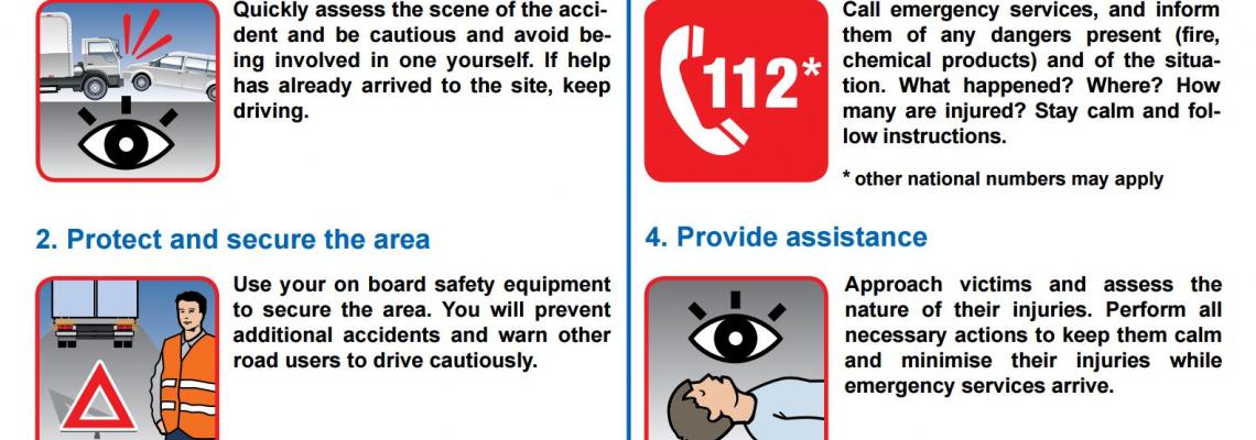 First Aid Checklist for professional truck drivers | IRU