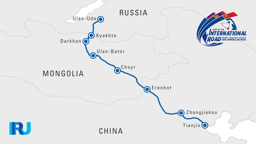China-Russia trade corridor pilot caravan | IRU