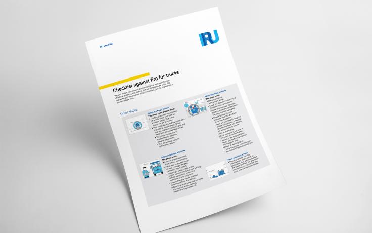 Checklist against fire for trucks | IRU | World Road Transport Organisation