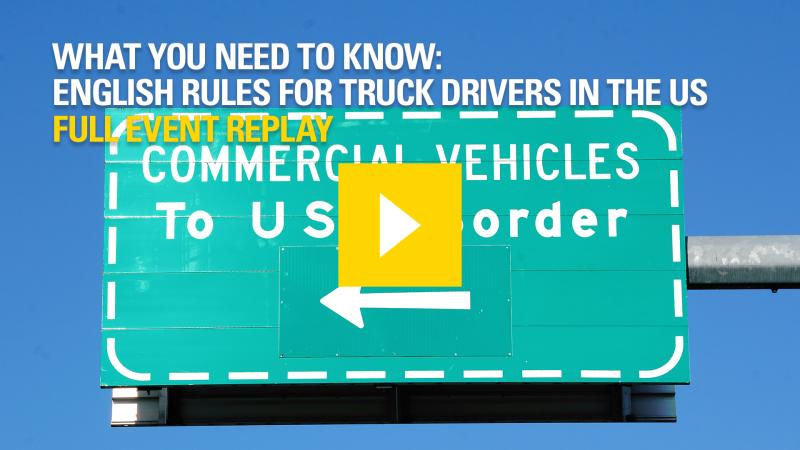What you need to know: English rules for truck drivers in the US | IRU ...