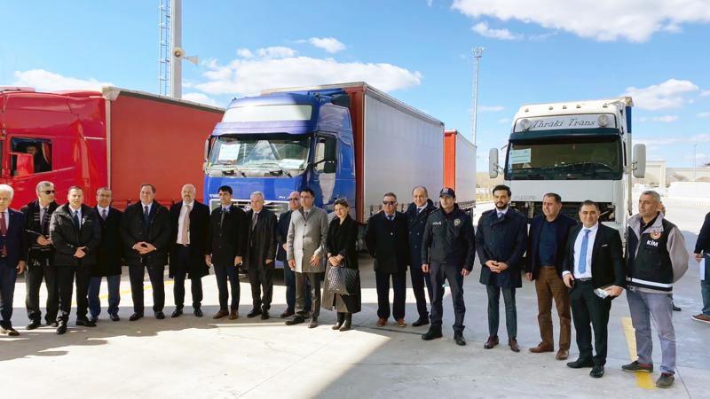 Greek aid trucks continue earthquake relief | IRU | World Road ...